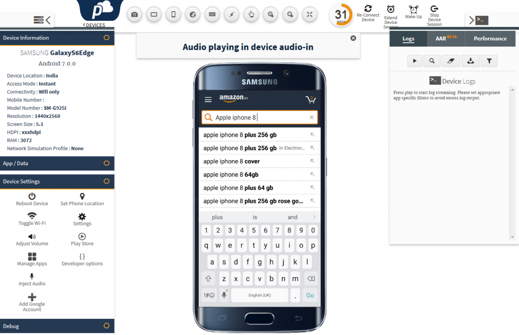 Test For Voice/Audio Commands on pCloudy Devices – pCloudy