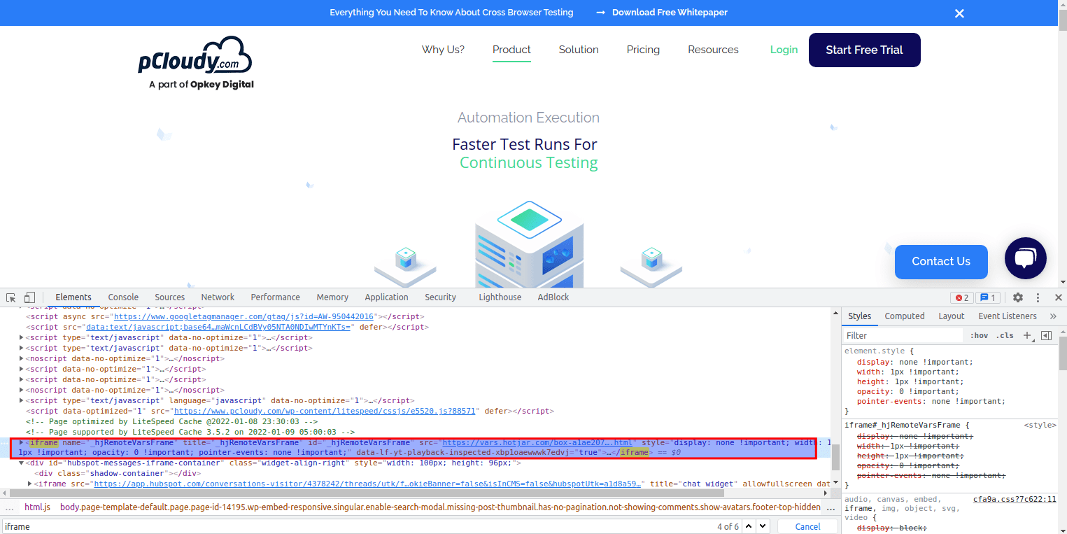 Handling iFrames in Selenium Based Test Automation